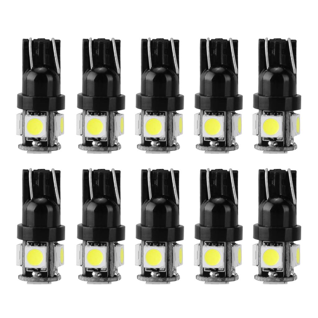 Buy [Auto Spare Parts] LED Bulbs 10Pcs Lampu LED 12V DC 5 SMD / SMT ...