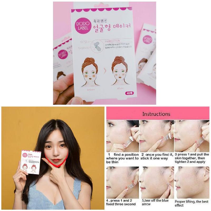 Buy Thin Face Secret Invisible Patch Effective 40Pcs/Box Lift Sticker ...