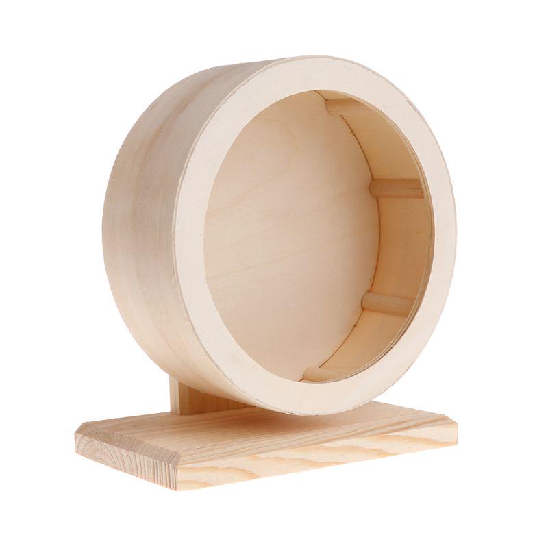 Buy Hamster Roller Wheel Natural Wood Play Chinchilla Guinea Pig ...