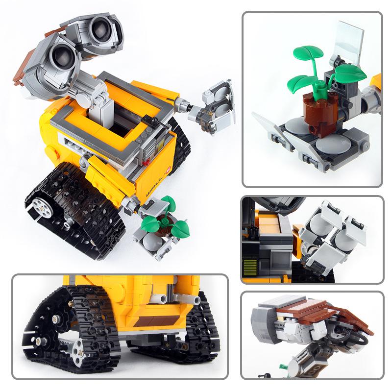 687pcs Idea Robot WALL E Building Blocks Kit Toys For Children ...
