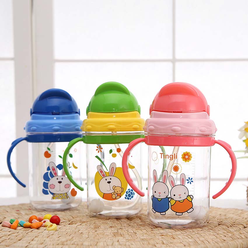 Buy Cartoon Baby Cup Kettle Children Learn Feeding Drinking Water Cup ...