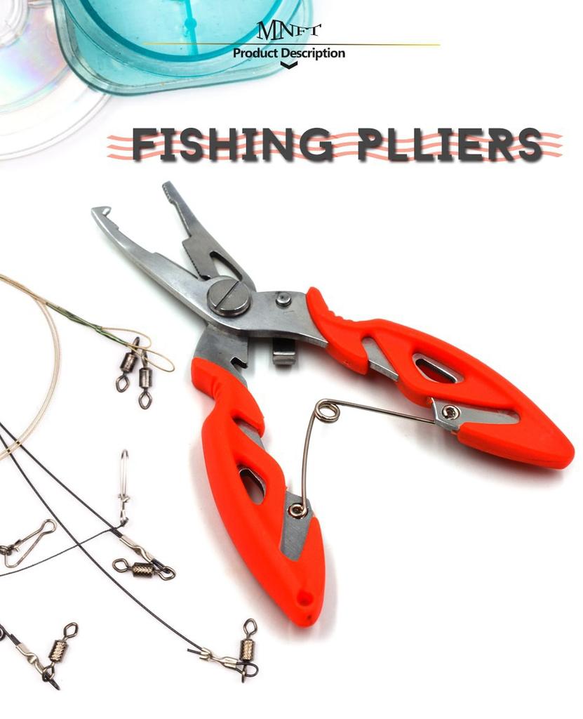 Buy 5 Colors Multifunction Fishing Plier Scissor Braid Line Lure Cutter ...