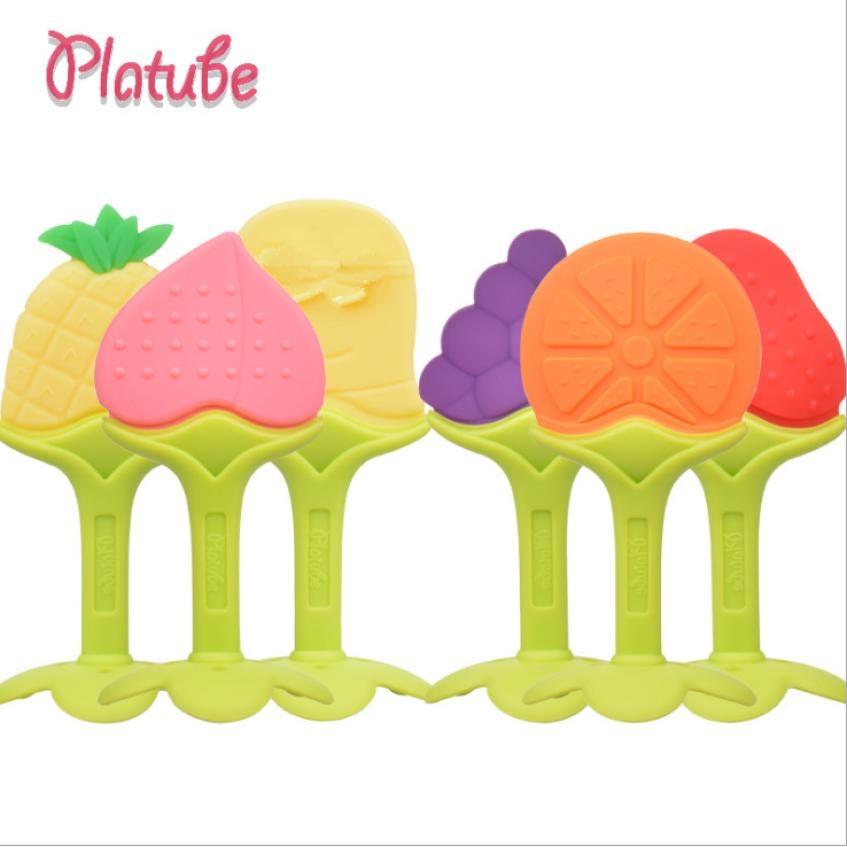 Buy 1PCS Infant Safety Teeth Stick Teether Rear Molar Mini Cute Fruit ...