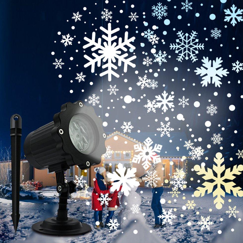 Kaufe Snowfall Projector Light Us Led Waterproof Dynamic Snowfall ...