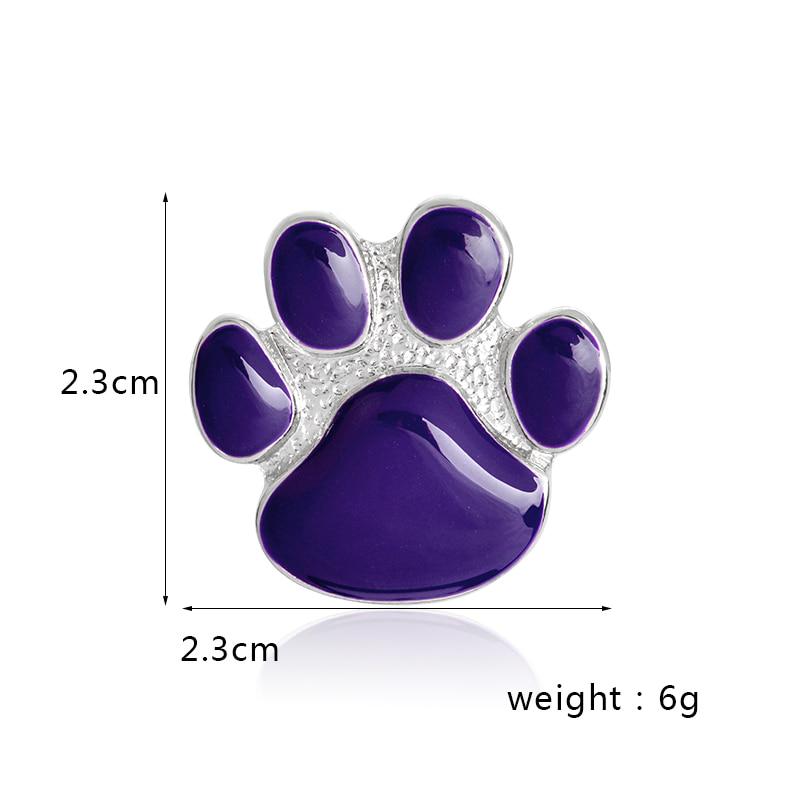Pin Purple paw Brooch Pet jewelry Dog cat lover jewelry Gift for animal ...