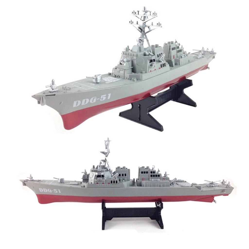 Simulation Battleship Model DDG-51 Missile Destroyer Toy with Bracket ...
