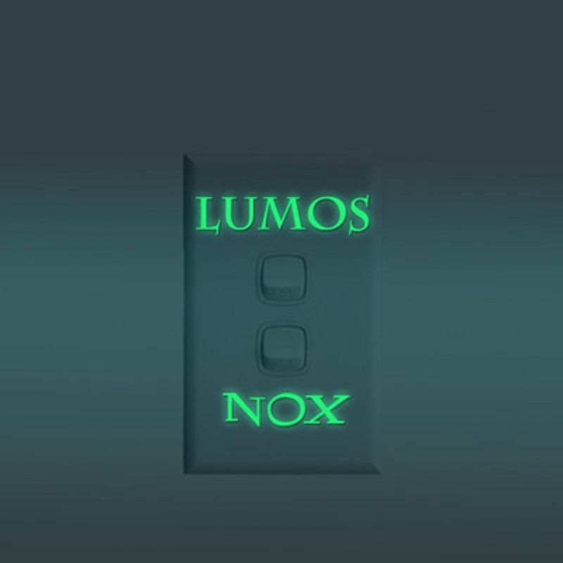 Glowing Lumos Nox Light Switch Sticker Decor Vinyl Wall Decal Stickers ...