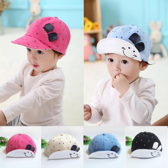 Buy Cute Kids Baby Bunny Rabbit Visor Baseball Cap Cotton Peaked Hats ...