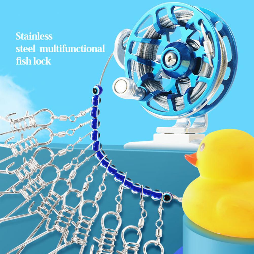 Buy Stainless Steel Fishing Buckle Lock Set Live Fishing Lock Belt ...