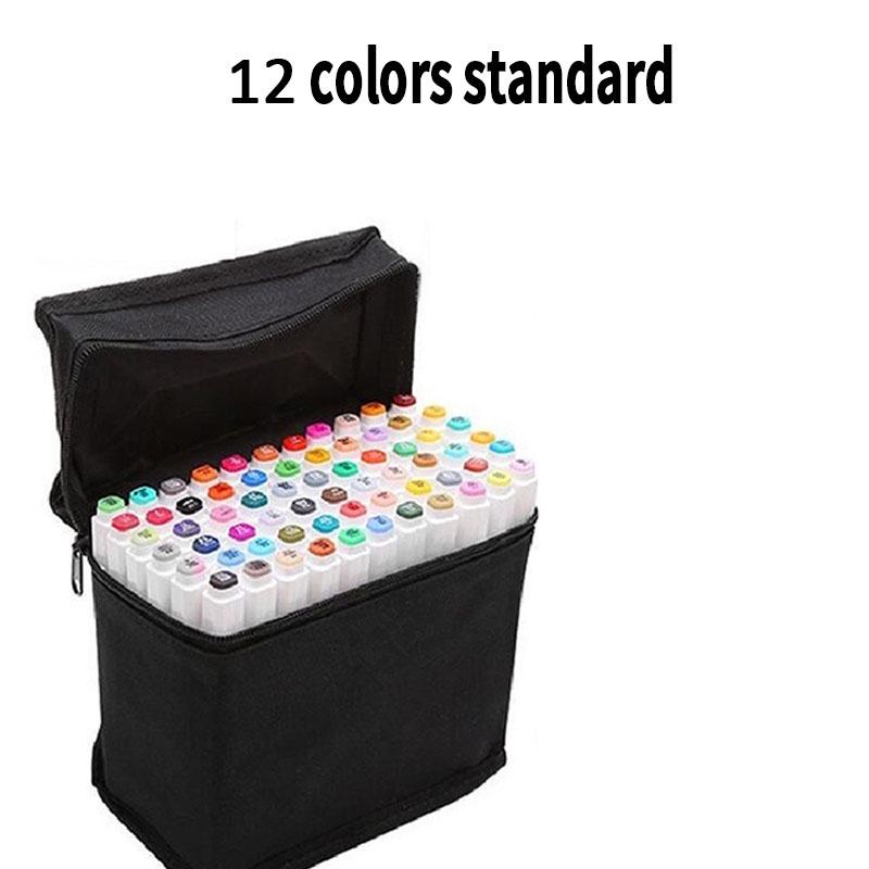 Buy 12/30/36/40/48/60/80 Color Art Sketch Marker Set Standard Alcohol ...