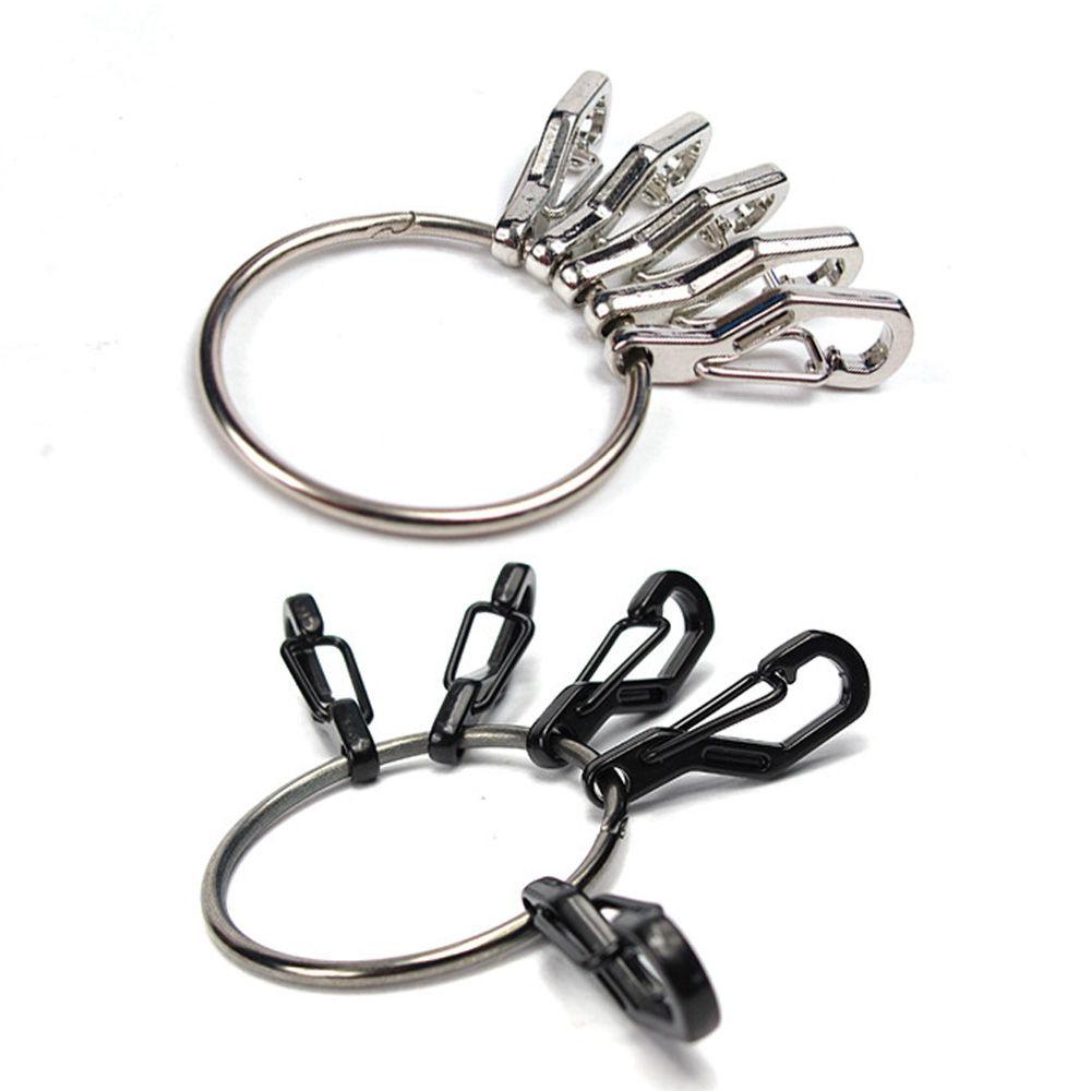 Satın alın Black/Silver Spring Hook Carabiner Quick Release Keyring ...
