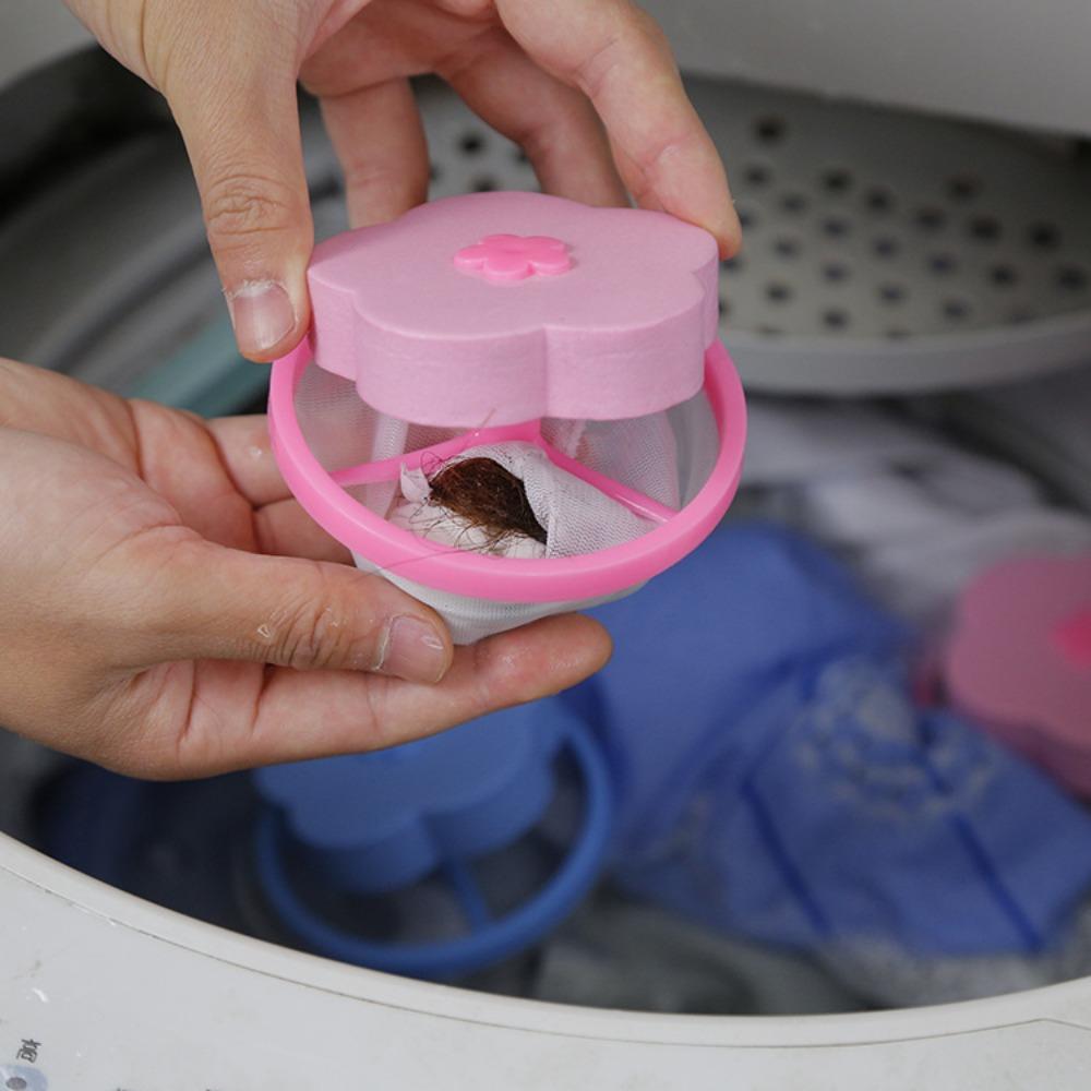 Cheap 4 PCS Floating Hair Catcher Cleaning Bag Reusable Dog Cat Fur ...