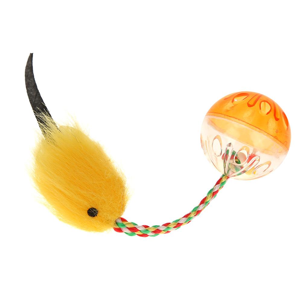 Buy 6pcs Cat Colorful Plush Mouse Ball Pet Biting Teasing Interactive ...