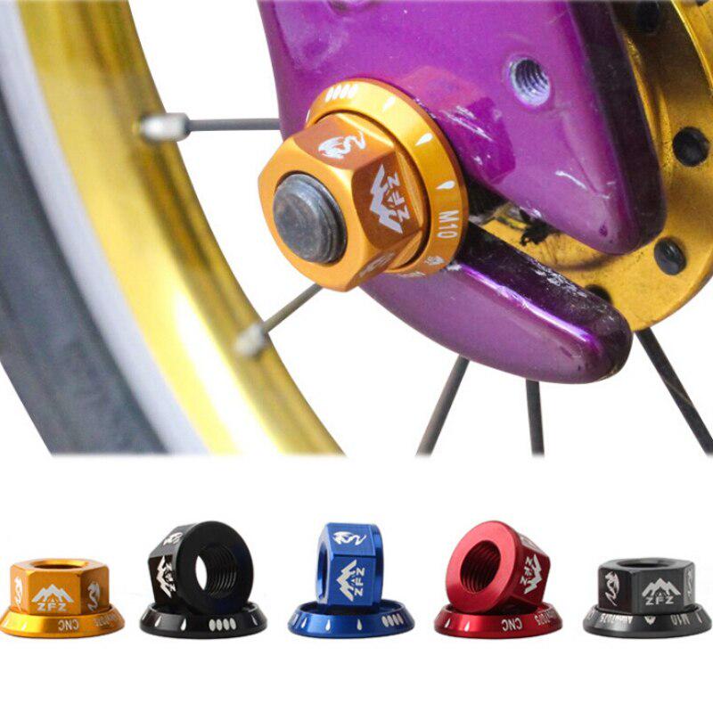 Buy Bicycle Hub Nut Flower Drum Nut M10 Aluminum Alloy Nut For Child ...
