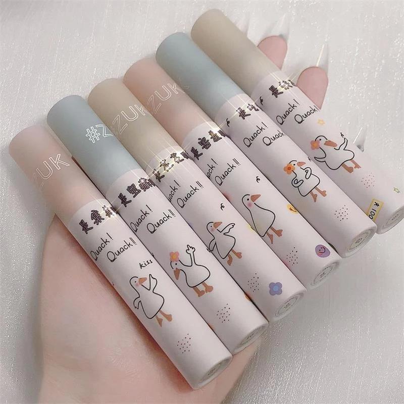 Buy Cute Duck Matte Velve Lip Gloss Long Lasting Waterproof Portable ...
