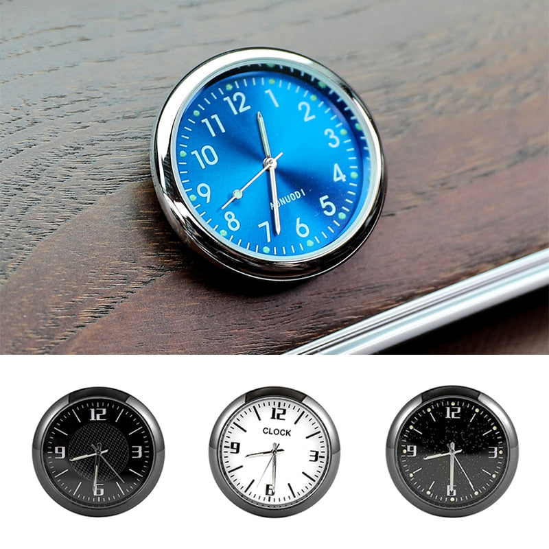 Buy Car Clock Watch Indoor Automobiles Stick-In Luminous Quartz Analog ...
