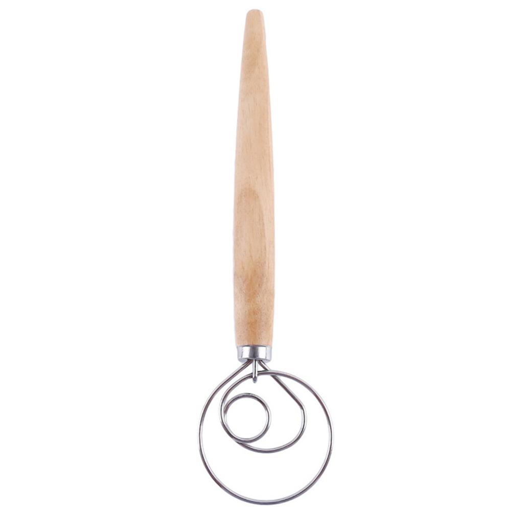 Stirrer Handheld Flour Coil Stirrer Wooden Whiskegg-Beater Stick ...