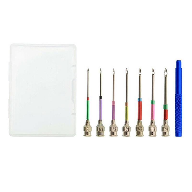 Buy Maijiabao 8Pcs Embroidery Pen Pins Threader Punch Needle Set ...