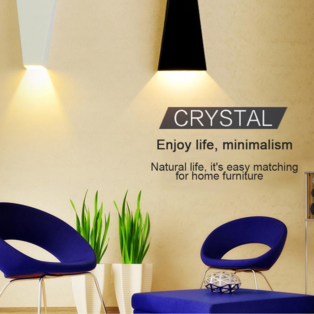 Creative Trapezoid Wall Lamp Aluminum LED Light for Indoor Outdoor ...