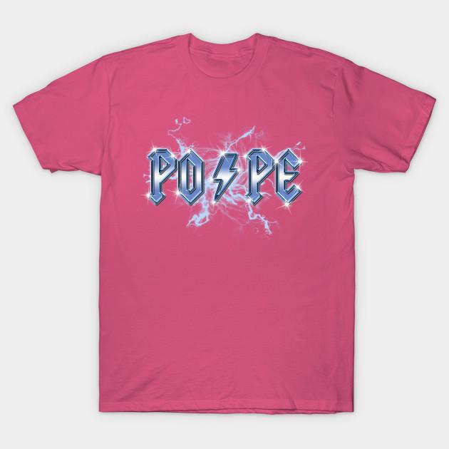 Buy Men Premium Cotton Harajuku T Shirt Heavy Metal Pope Print Men's ...