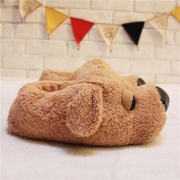 Buy Stay Cute Sand Skin Dog Home Couple Warm Shoes Plush Dog Slippers ...