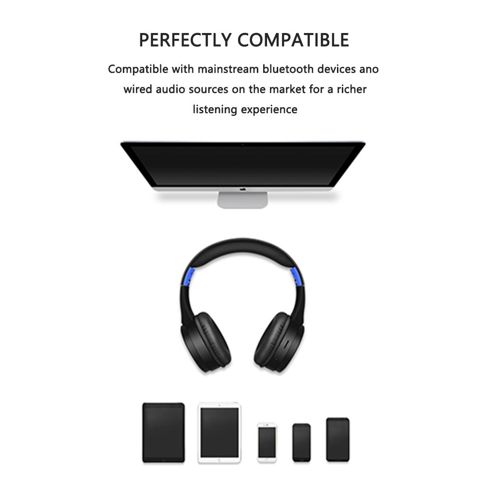 Buy TR905 Buetooth 5.0 Headphones Wireless Foldable Headset Support TF ...
