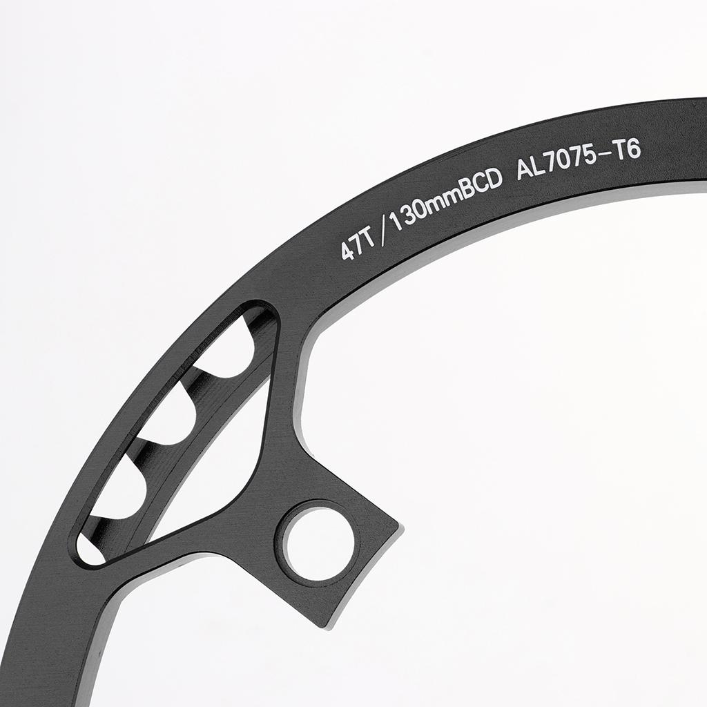 Buy 45T 47T 53T 56T 58T Chainring 130 BCD Single Speed Chain Ring Red ...