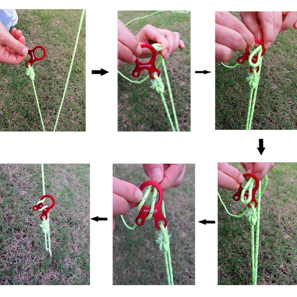 Buy Protable Outdoor 3 Hole Fast Knot Rope Tool Tent Adjustment Buckle ...
