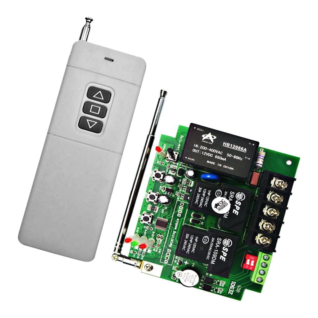 Buy 2-CH 433M Wireless RF Relay Remote Motor Pump Switch Receiver ...