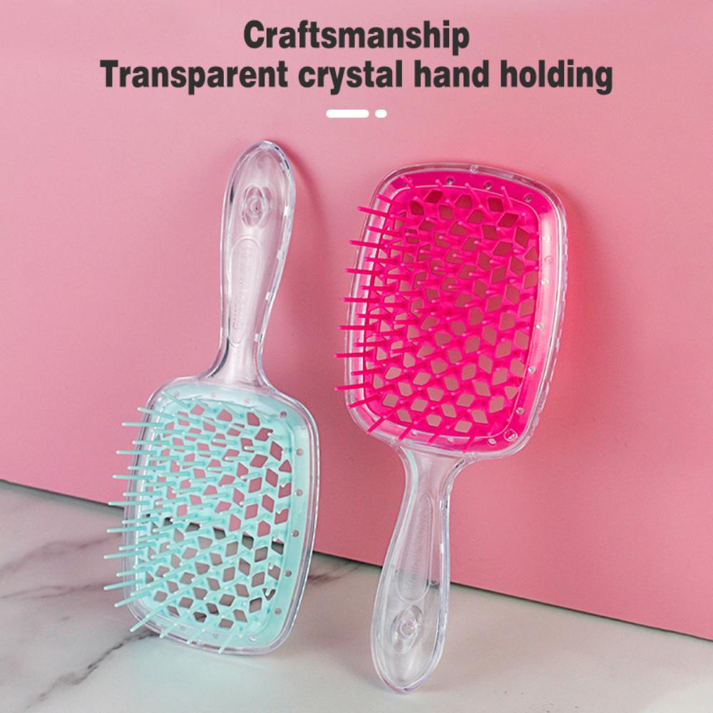 Cheap Fluffy modeling comb, mesh comb, hairdressing, hair smoothing ...