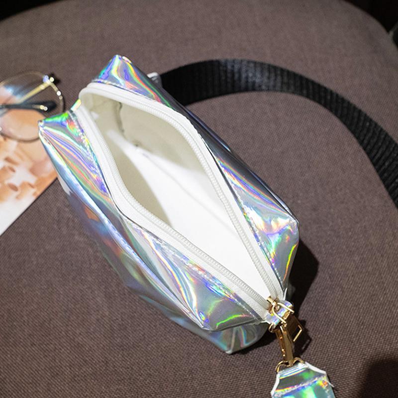 Buy Women Crossbody Bag Dazzling Laser Holographic Reflection Glow ...
