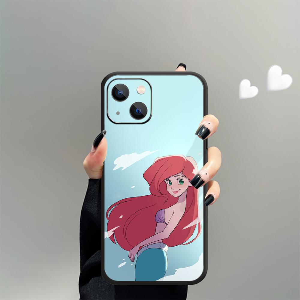 Buy Mermaid Ariels Princess Phone Case Cover For IPhone Xiaomi Redmi ...