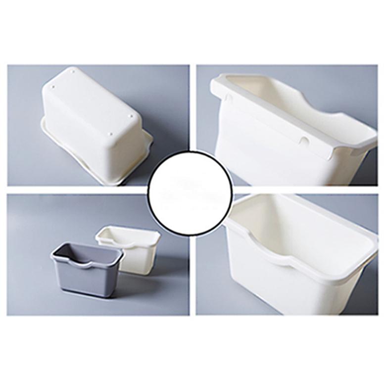 Kitchen Hangable Small Trash Can Household Plastic Storage Box Without ...