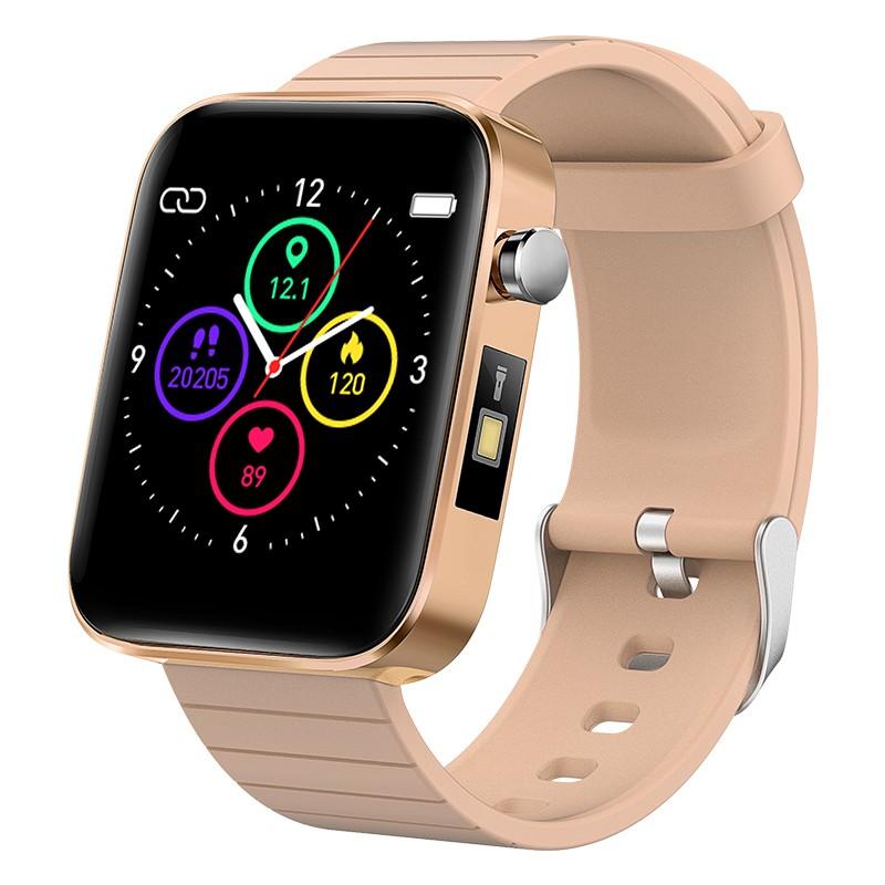 Buy T68 Smart Watch with Body Temperature Measure Heart Rate Blood ...