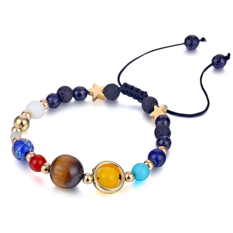 Buy Cosmic Galaxy Solar System Eight Planets Bracelets Guardian Stars ...