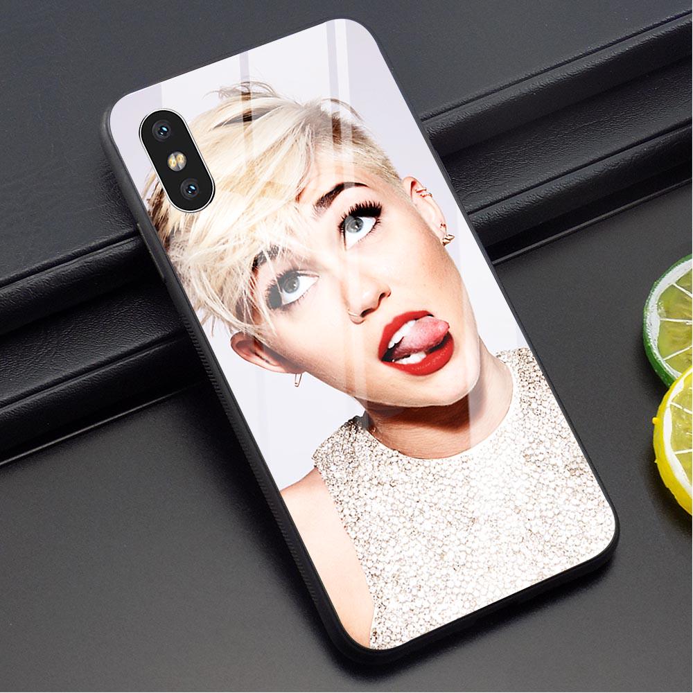 Buy BANGERZ Miley Cyrus Glass Phone Case for Xiaomi Redmi 4X 6A Note 5 ...