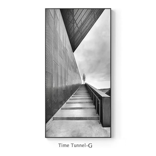 Buy Modern Building Space Canvas Painting Abstract Extended Space ...