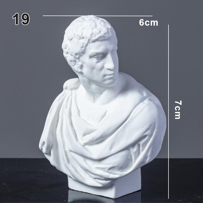 1PC Home Decor Resin Portraits Bust Mini Plaster Sculpture Greek ...
