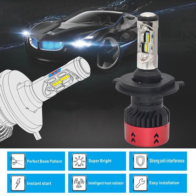 Buy 2pcs DC 11-30V 6,000K 4,800LM 35W LED Car Headlight Fog Head Lamp ...