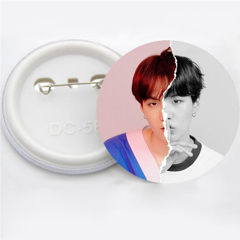 Buy 1Pcs BTS Badge Bag Decor Bulletproof Youth League Male Star For ...