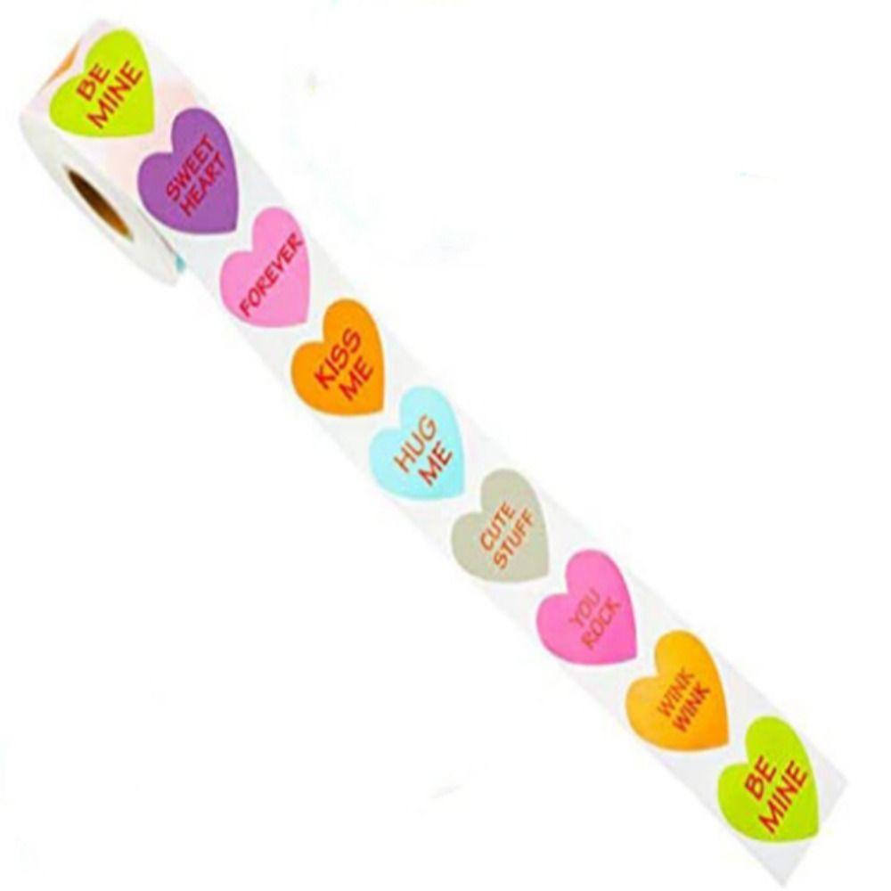 Party Decoration Self-Adhesive Sticker Roll 500 PCS Label Stickers ...