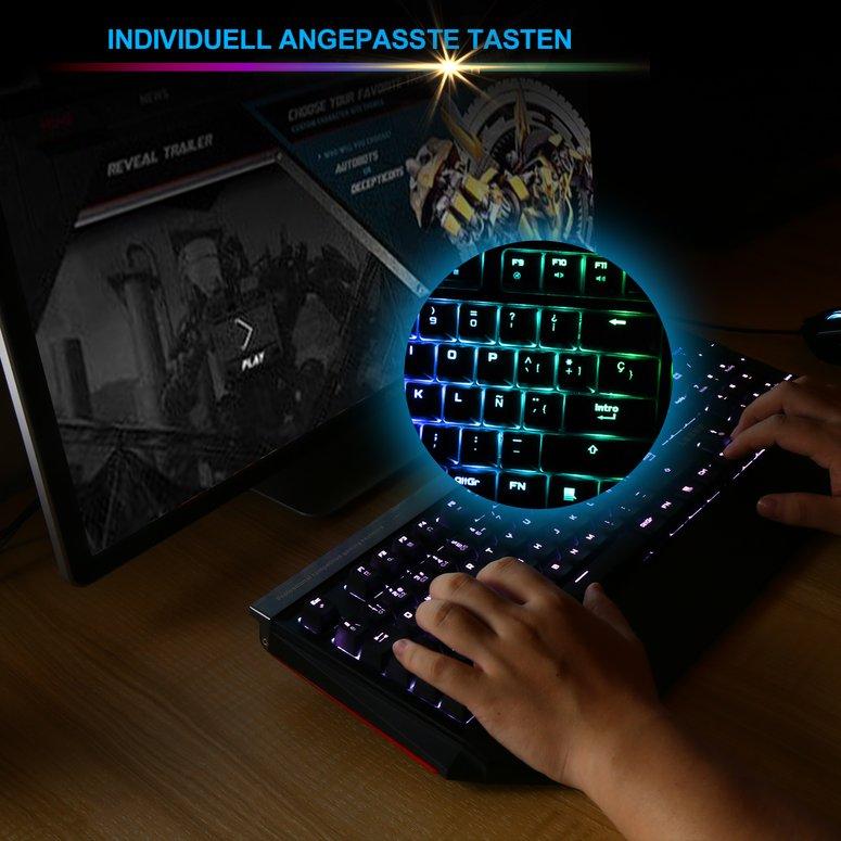 Buy SX LESHP Unlimited Backlight Wired Multimedia Mechanical Game ...