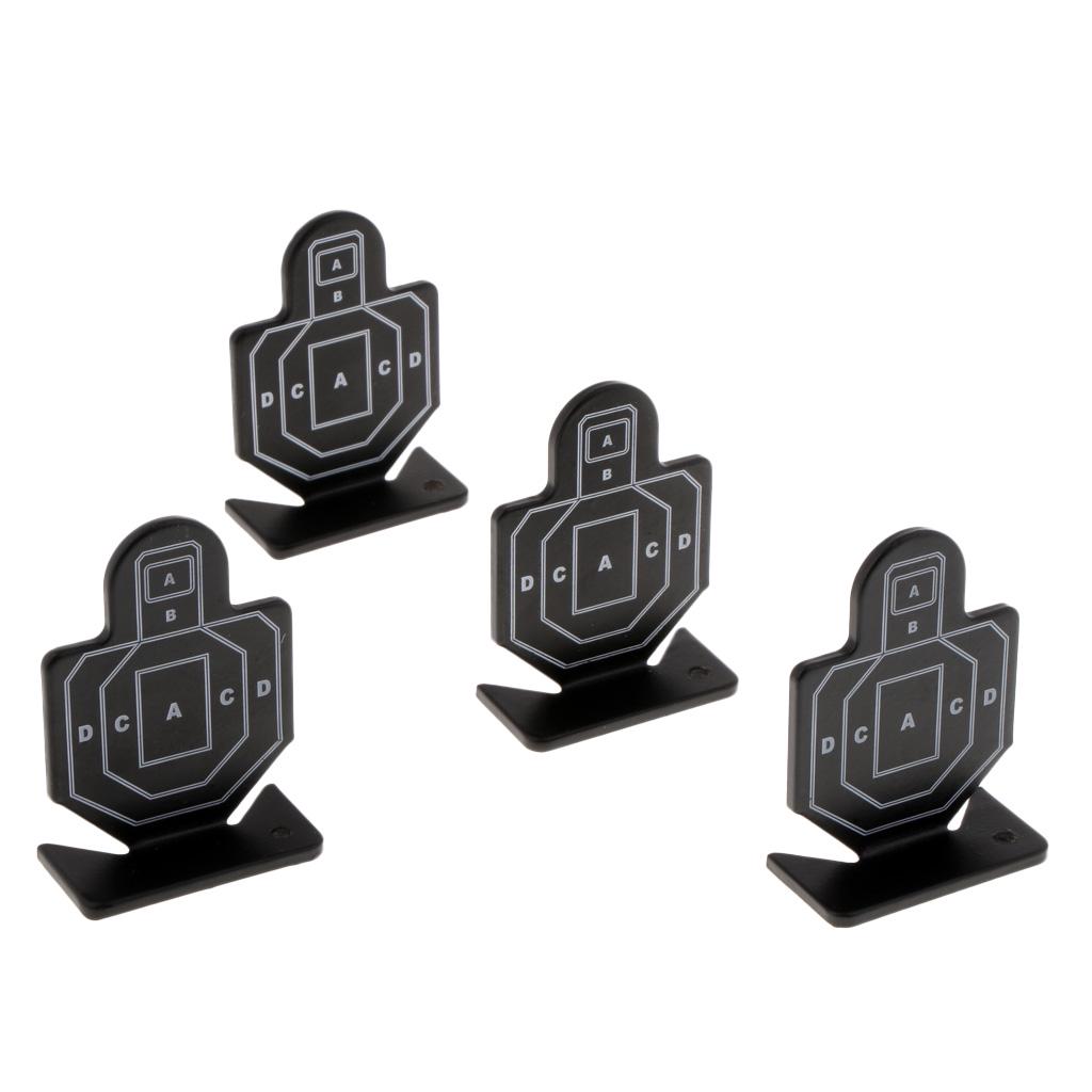 4pcs Metal Practice Silhouette Shooting Aim Target Mini Plinking ...