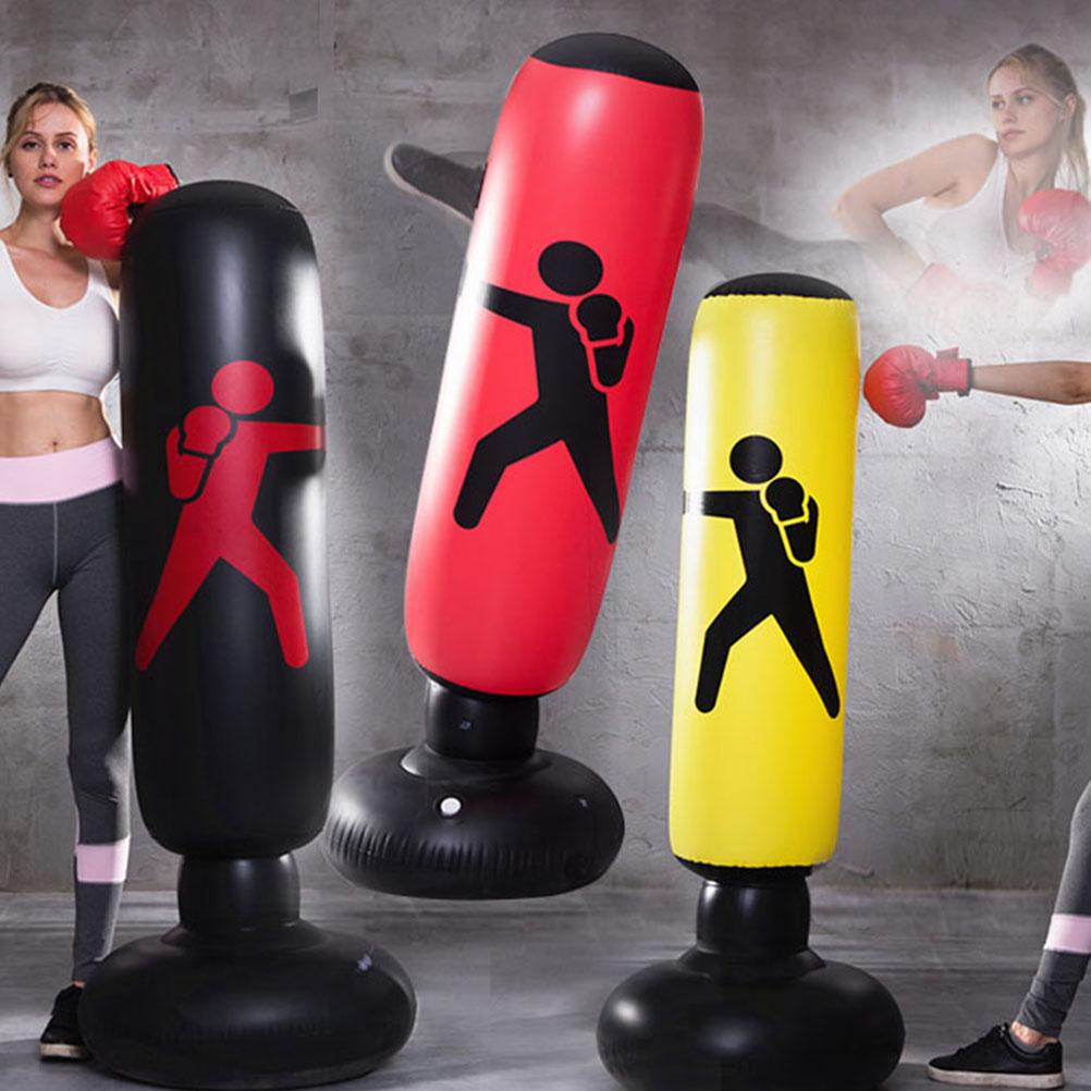 1.6M High Red PVC Inflatable Punching Column Sandbag Vertical ...
