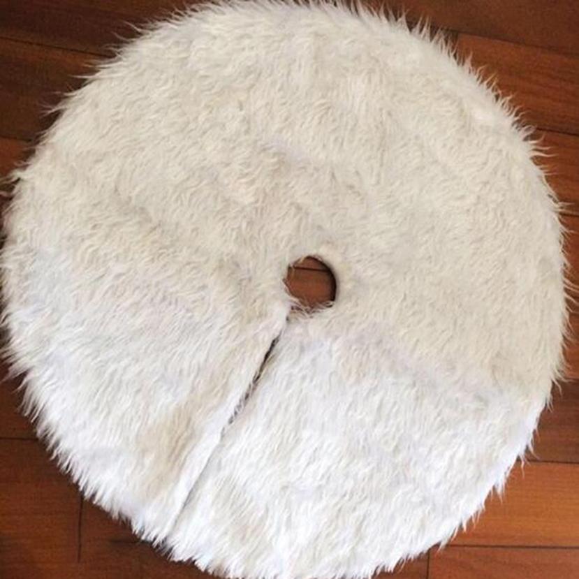 Buy Christmas Tree Skirt Floor Mat Cover Soft Plush Rug XMAS Party ...