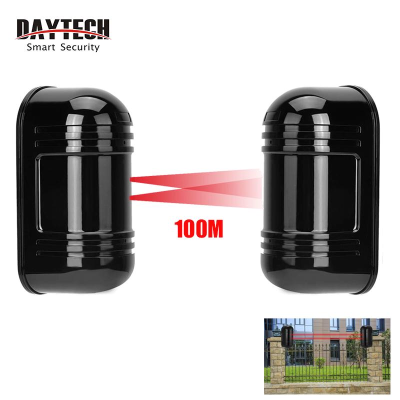 Buy DAYTECH Infrared Beam Sensor Wireless Dual Photoelectric Barrier ...