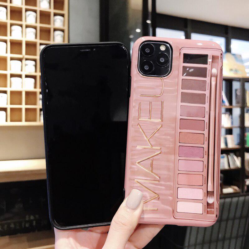 Buy Makeup Eyeshadow Palette Phone Cases Glossy Soft Silicone ...