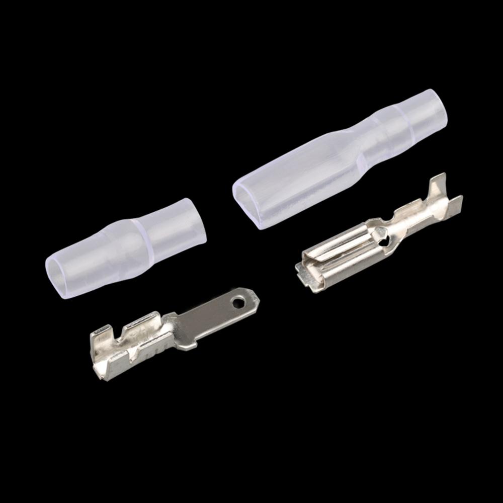 50Sets(200pcs) 2.8mm Wire Connectors Crimp Terminals Crimp Female/Male ...