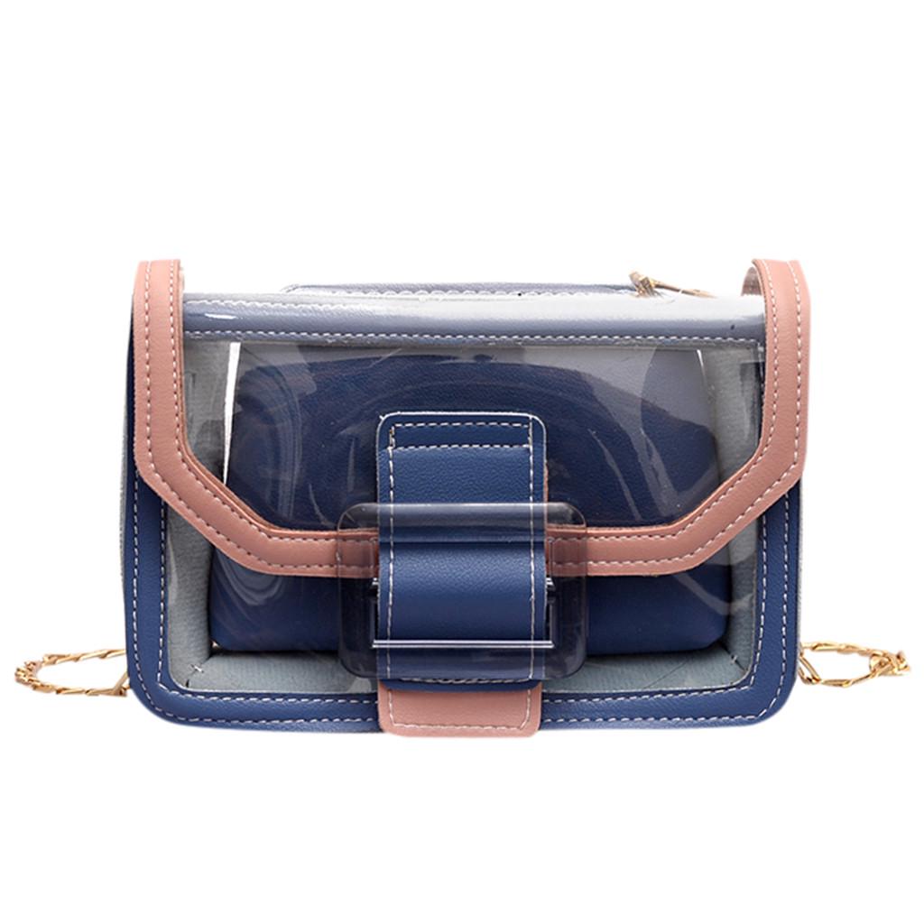 Buy Women's Fashion Transparent Transparent Shoulder Bag Casual ...