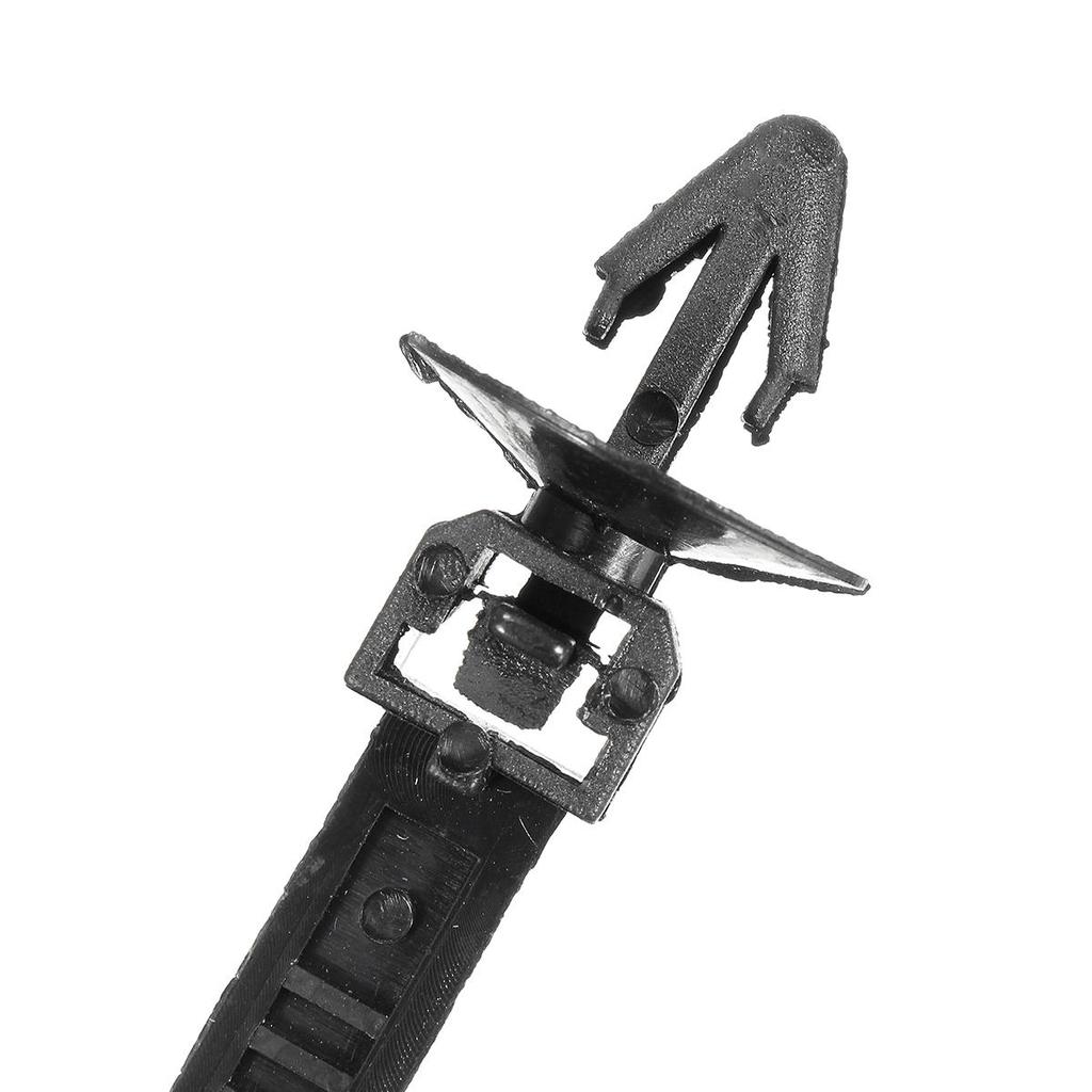 Buy Nylon Black Car Cable Strap Push Mount Wire Tie Retainer Clip Clamp ...